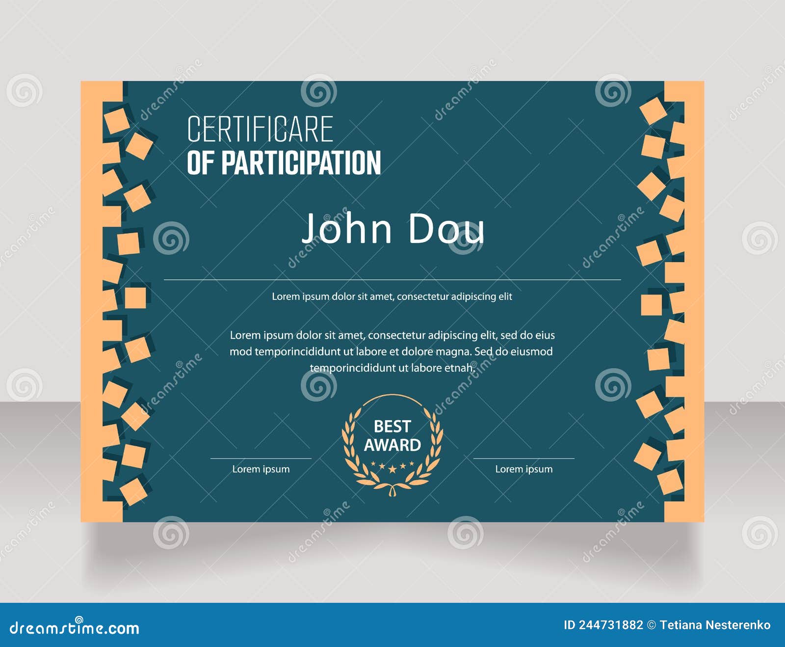 Master Class Certificate Design Template Stock Vector - Illustration of ...