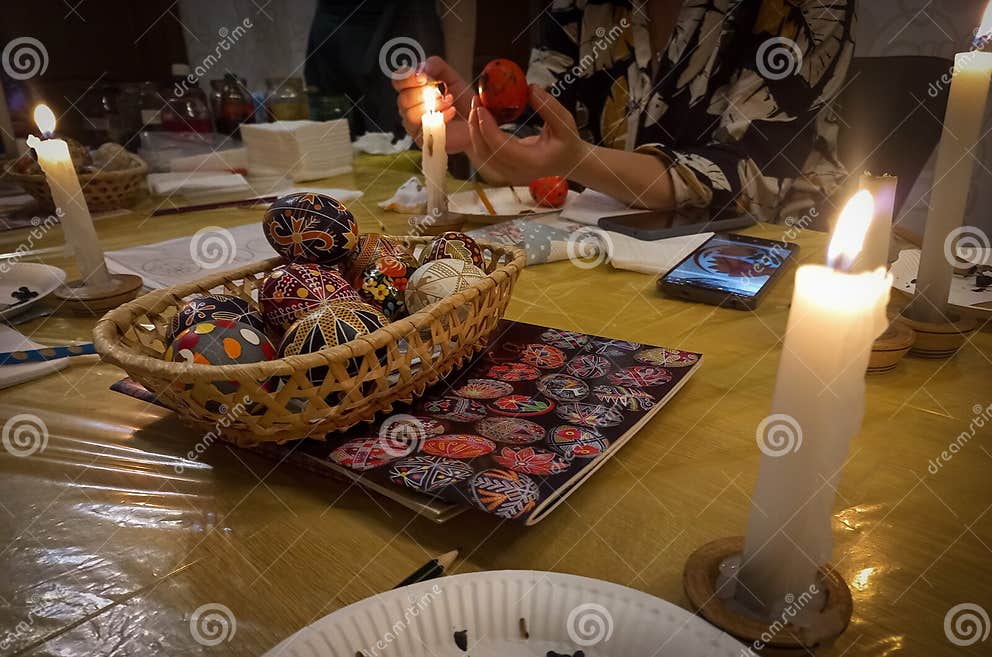 Master Class on Easter Egg Painting, Painted Eggs. the Symbol of Easter in Orthodox Countries ...