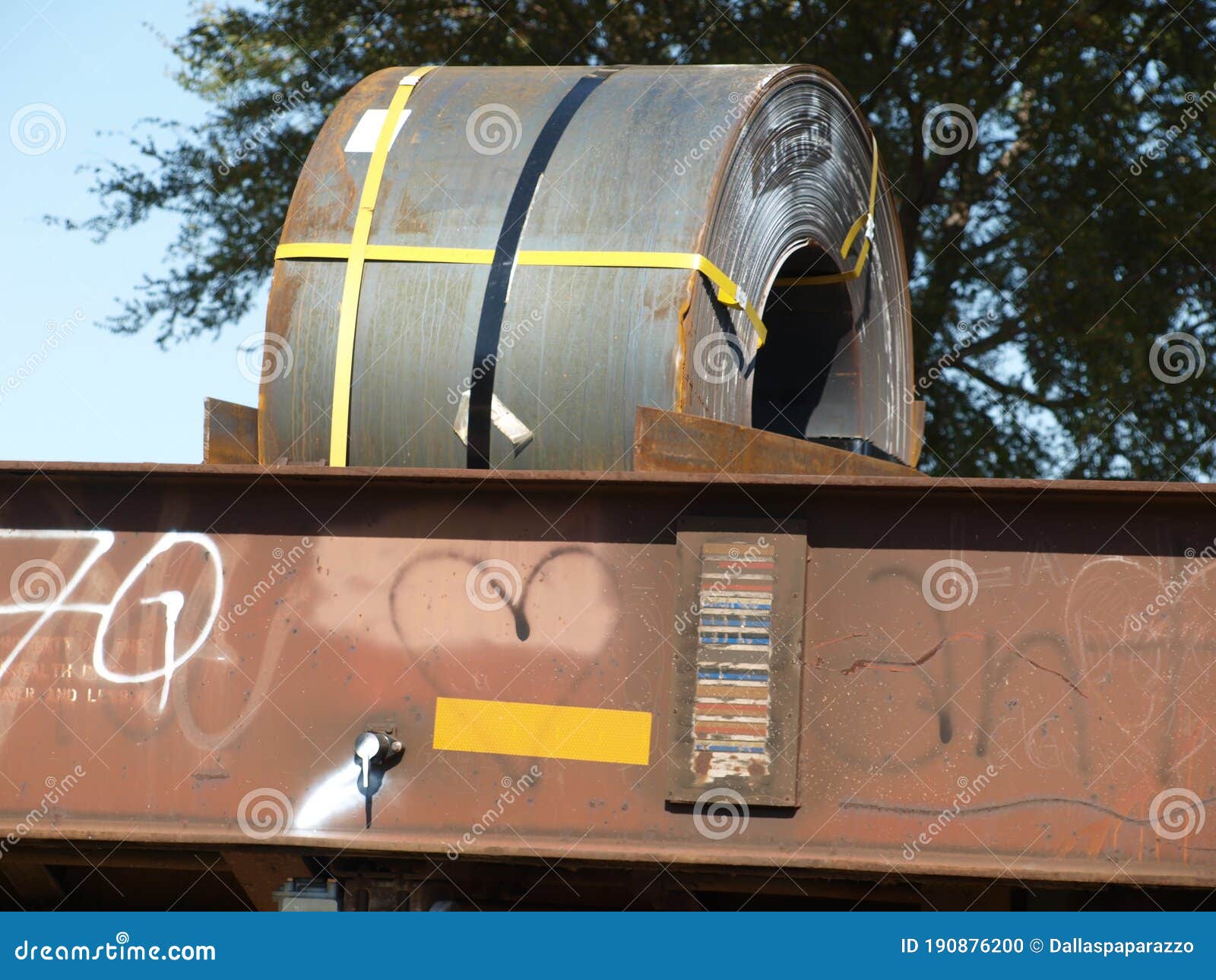 A Massive Master Coil of Hot Rolled Steel Stock Photo - Image of ...