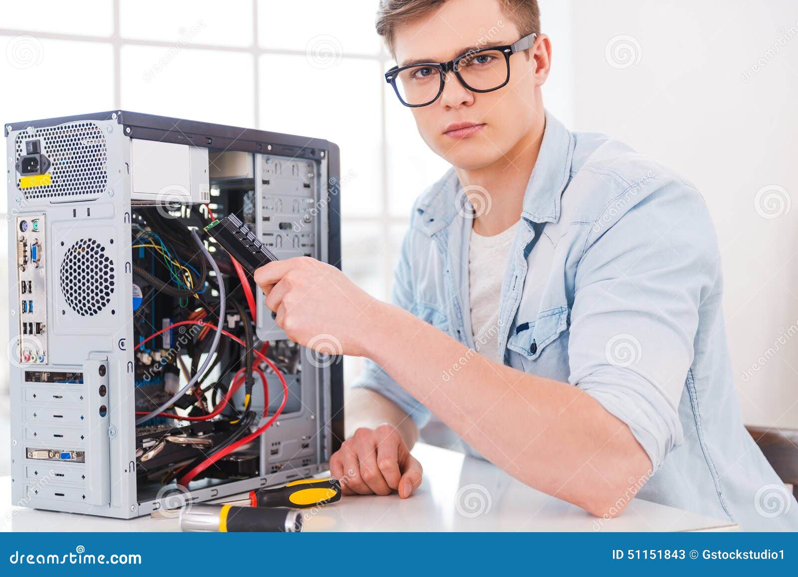 Master of computers. stock image. Image of equipment - 51151843