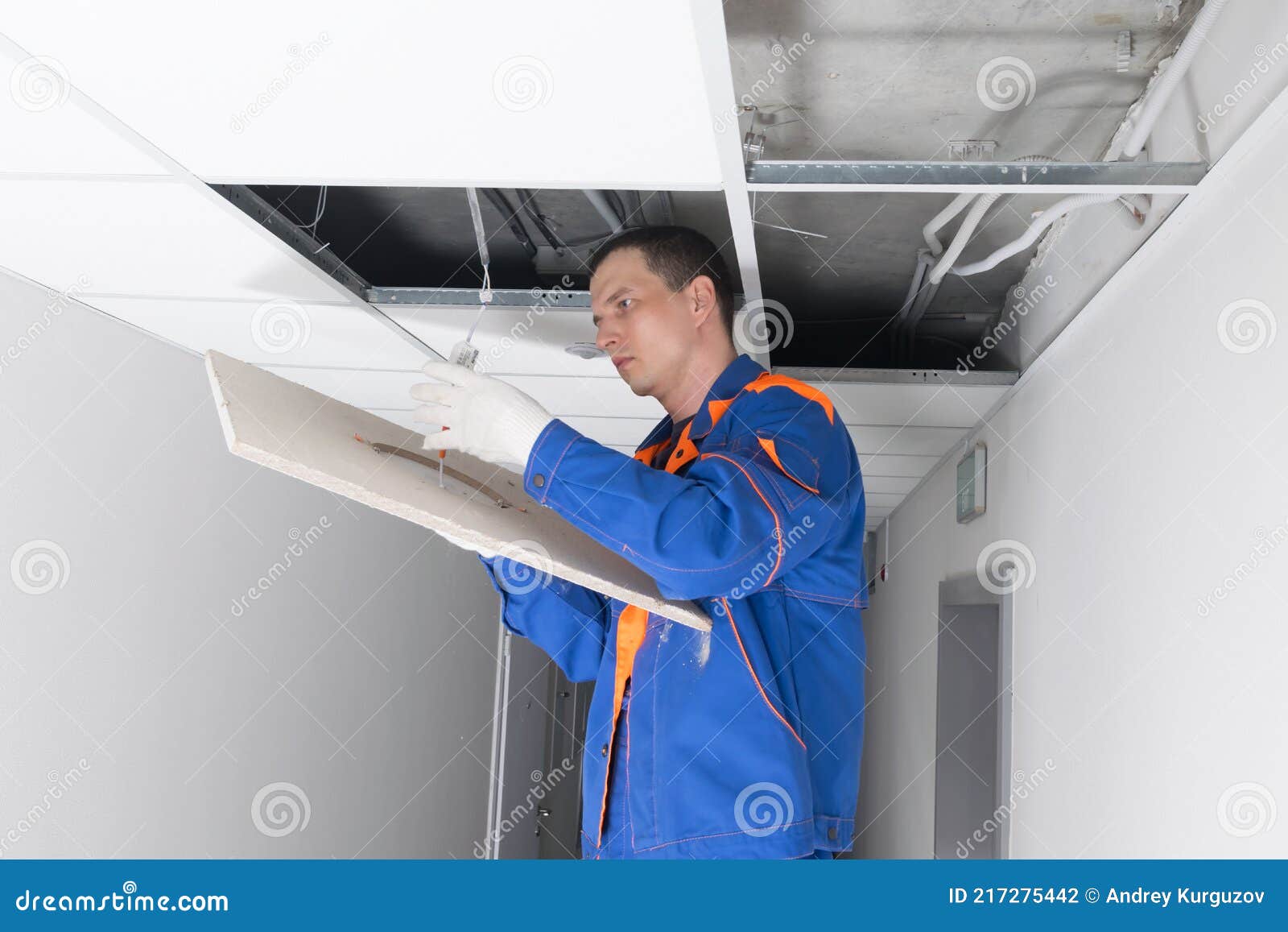 The Master Connects the Lamp To the Hidden Electrical Wiring in the ...