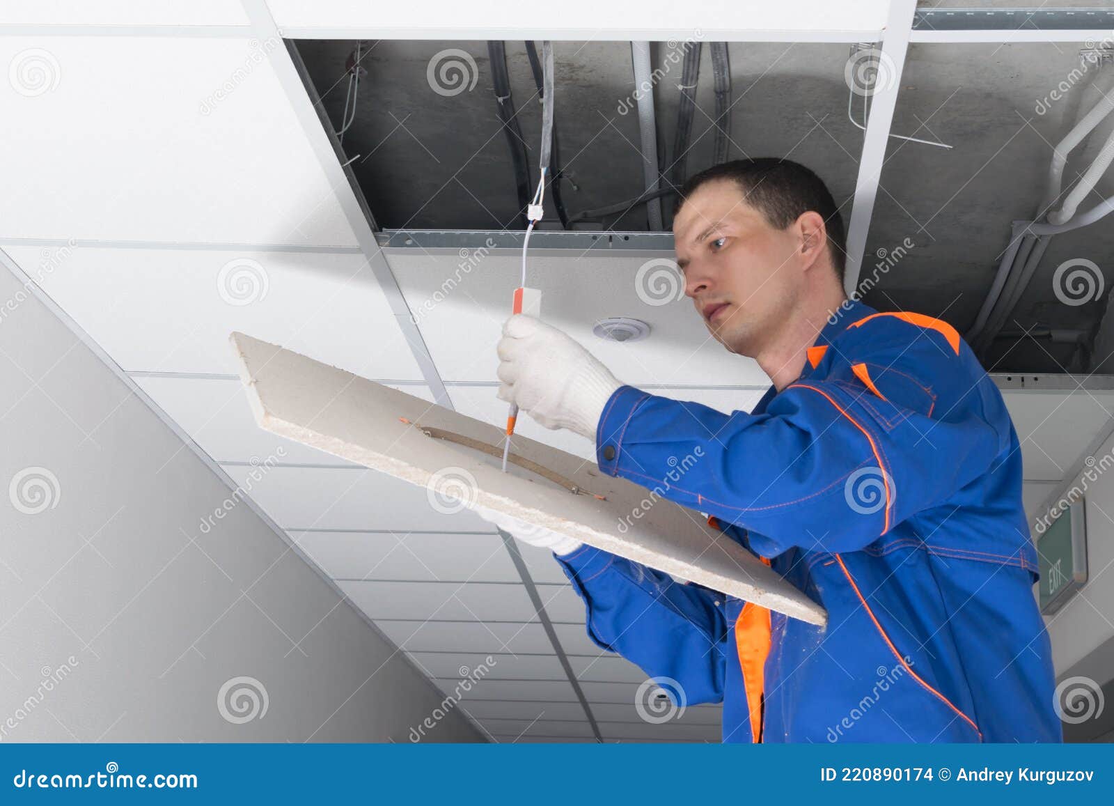 The Master Connects the Lamp To the Hidden Electrical Wiring in the ...