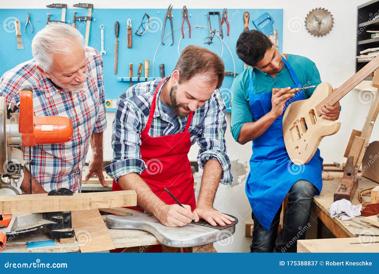 Master Controls Apprentice during Training Stock Image - Image of ...