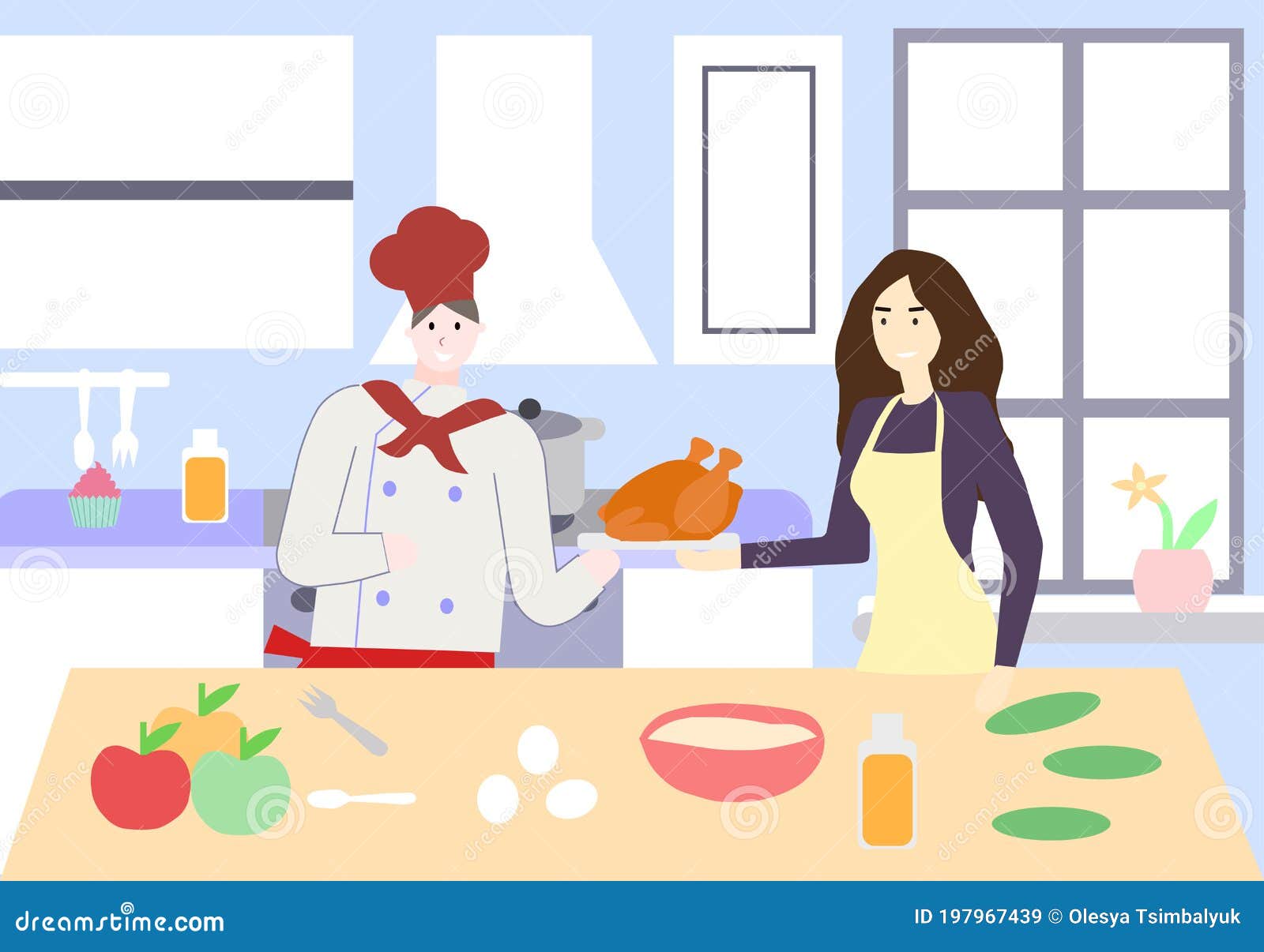 Master Cooking Training Class, the Vector Graphics Stock Vector ...