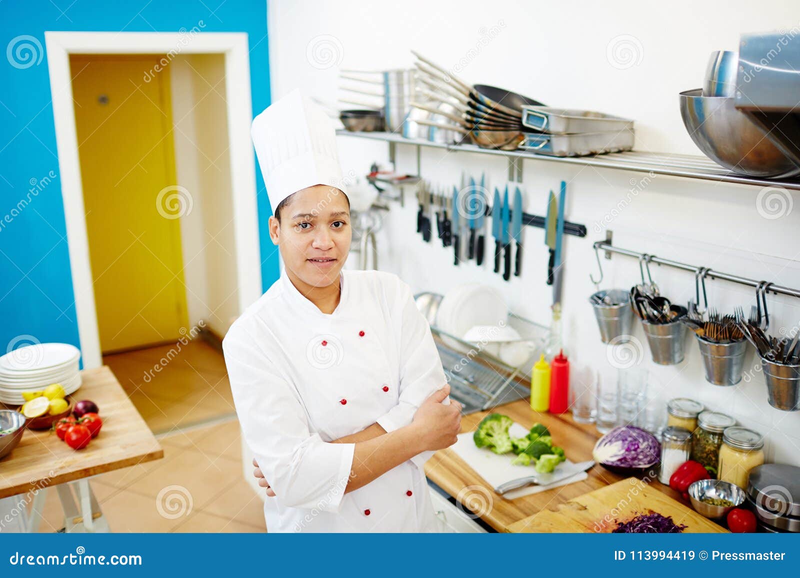 Master of cooking stock image. Image of cabbage, cooking - 113994419