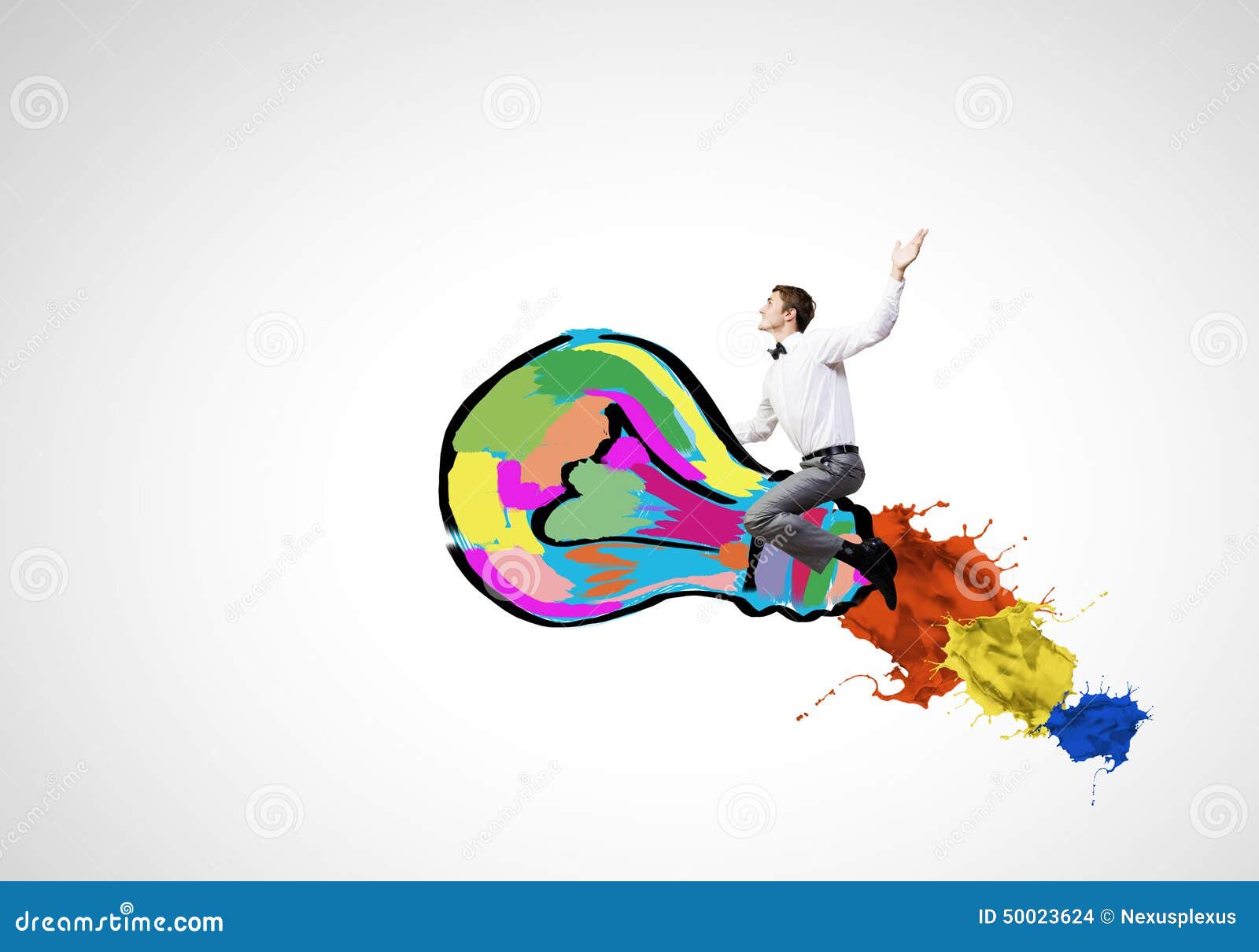 Master of creative ideas stock illustration. Illustration of ...