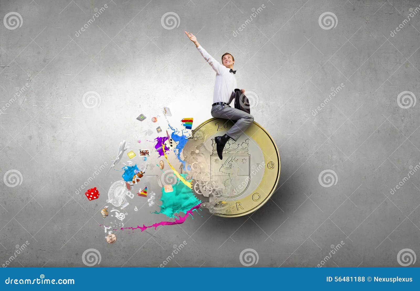Master of creativity stock photo. Image of business, coin - 56481188