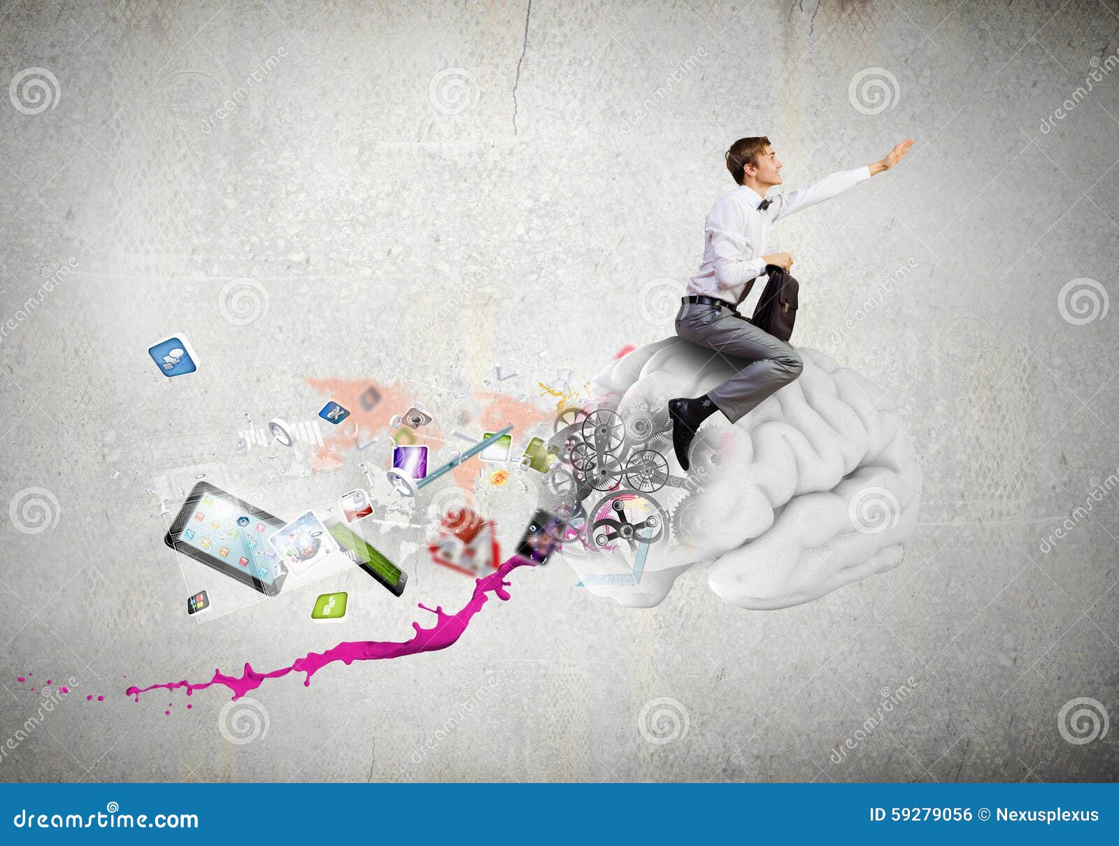 Master of creativity stock photo. Image of brainstorm - 59279056