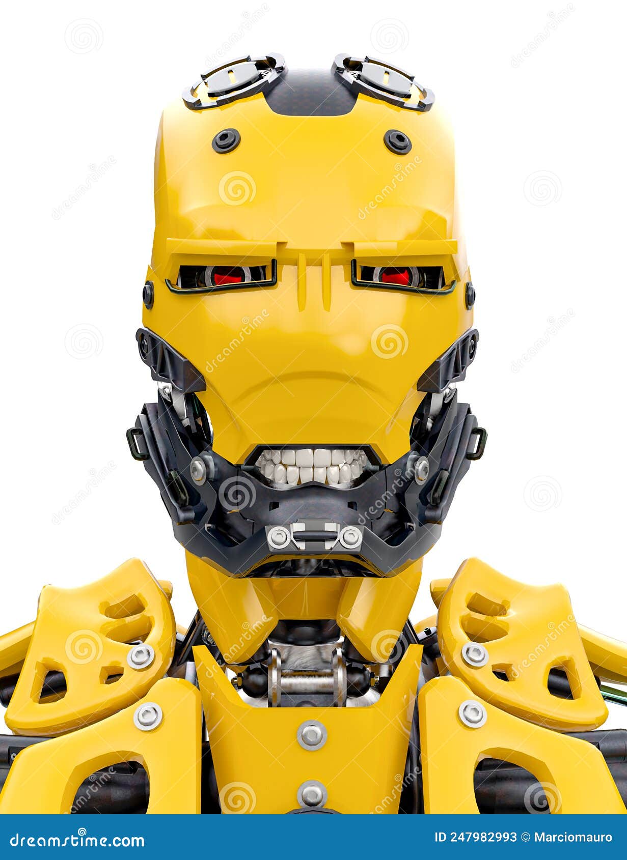 Master Cyber Robot Id Profile Picture Stock Illustration - Illustration ...