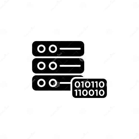 Master Data Icon Set. Data Management Server Vector Symbol. Database ...
