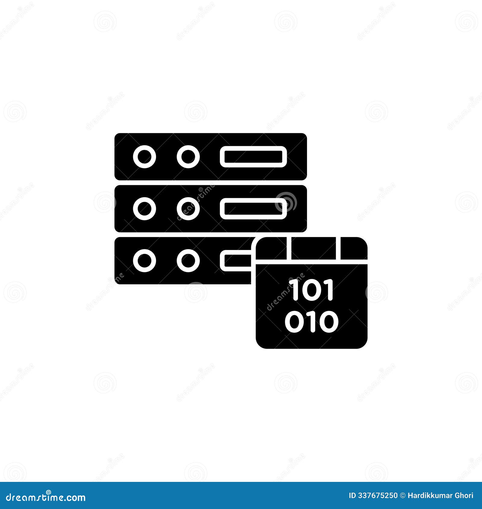 Master Data Icon Set. Data Management Server Vector Symbol. Database ...