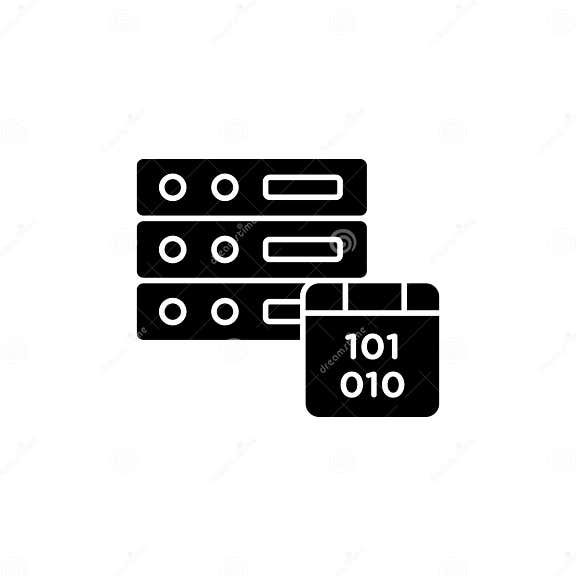 Master Data Icon Set. Data Management Server Vector Symbol. Database ...