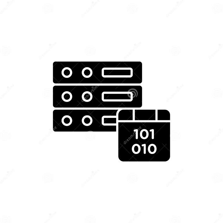 Master Data Icon Set. Data Management Server Vector Symbol. Database ...