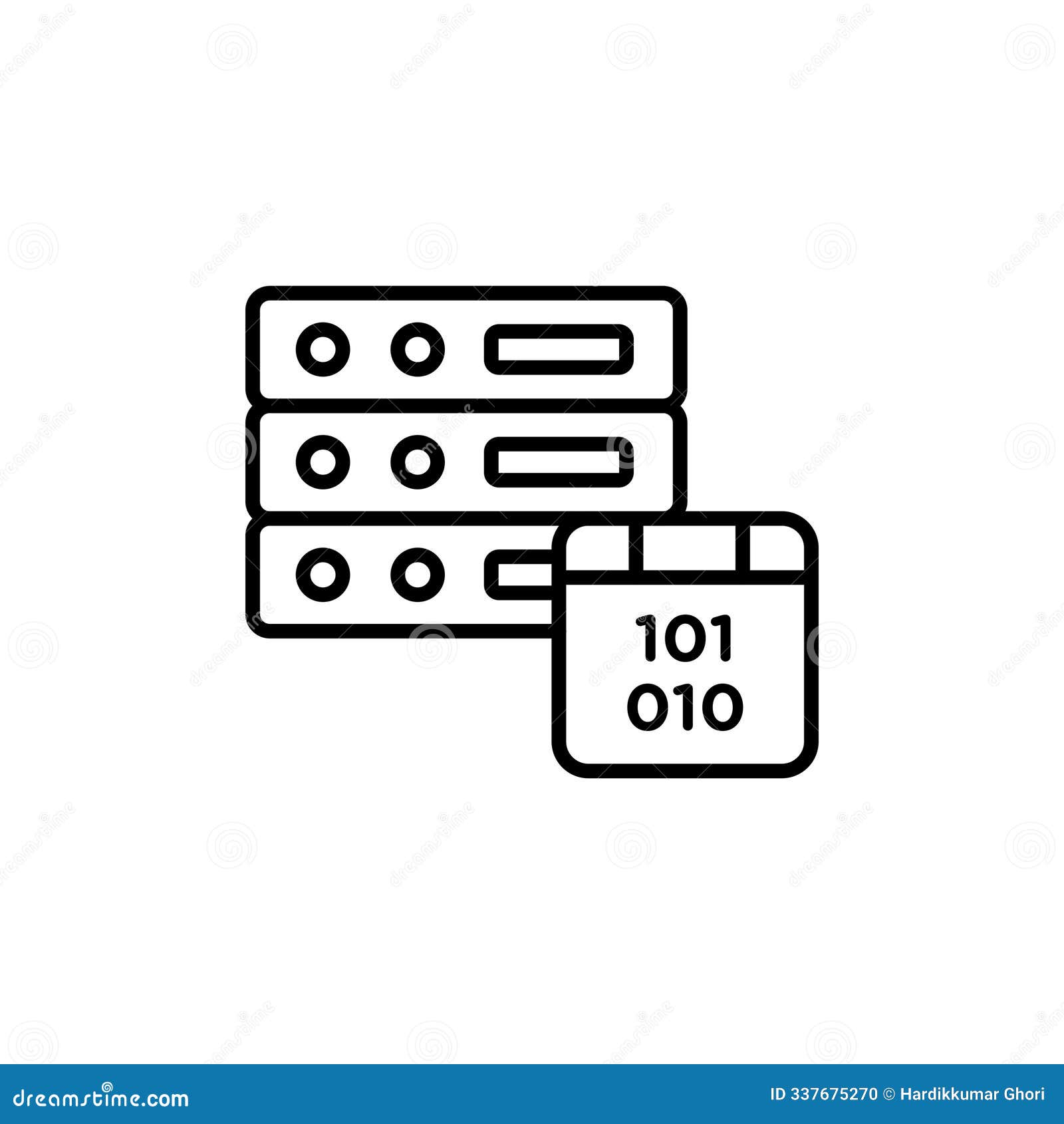 Master Data Icon Set. Data Management Server Vector Symbol. Database ...