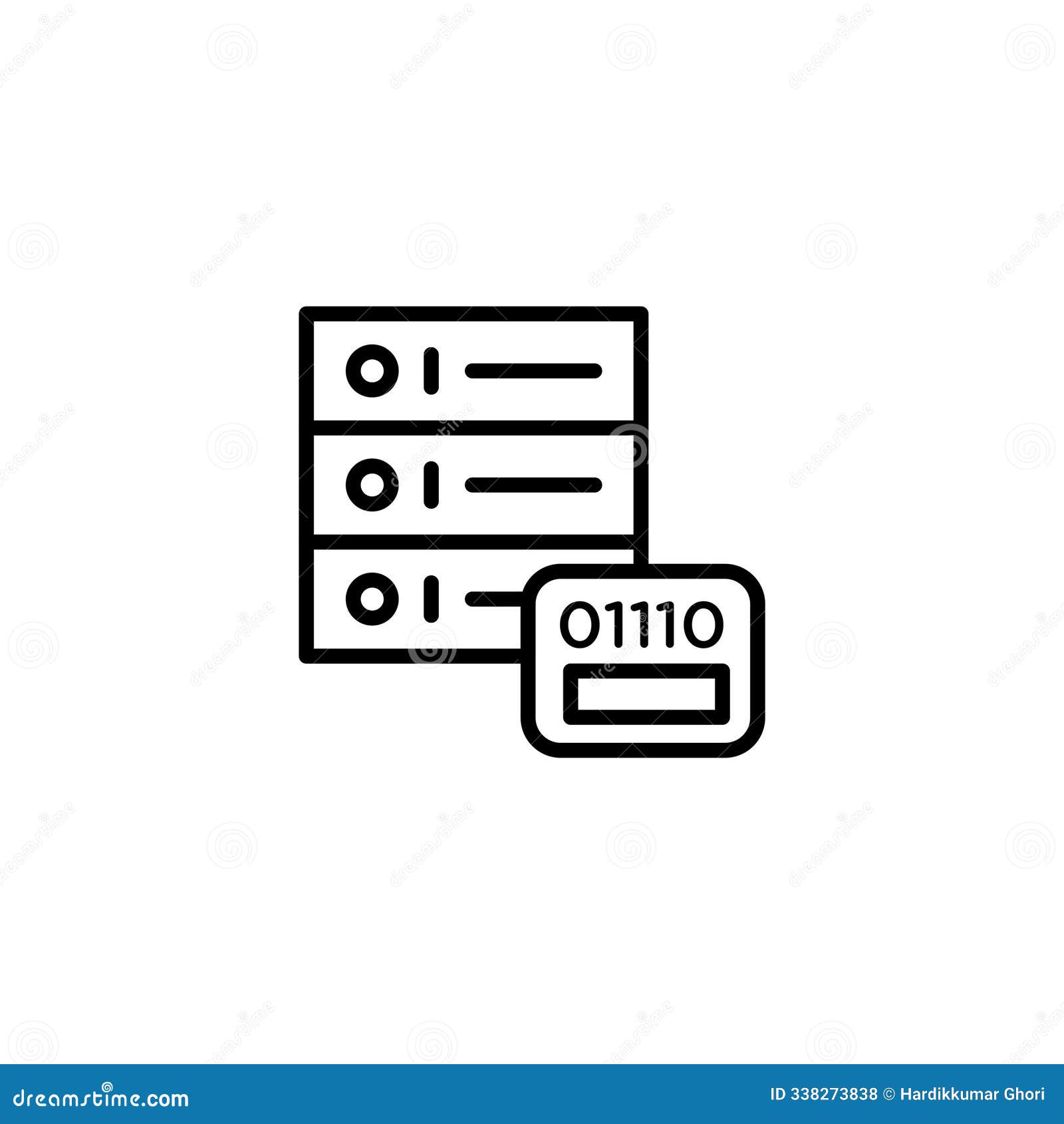 Master Data Icon Set. Data Management Server Vector Symbol. Database ...