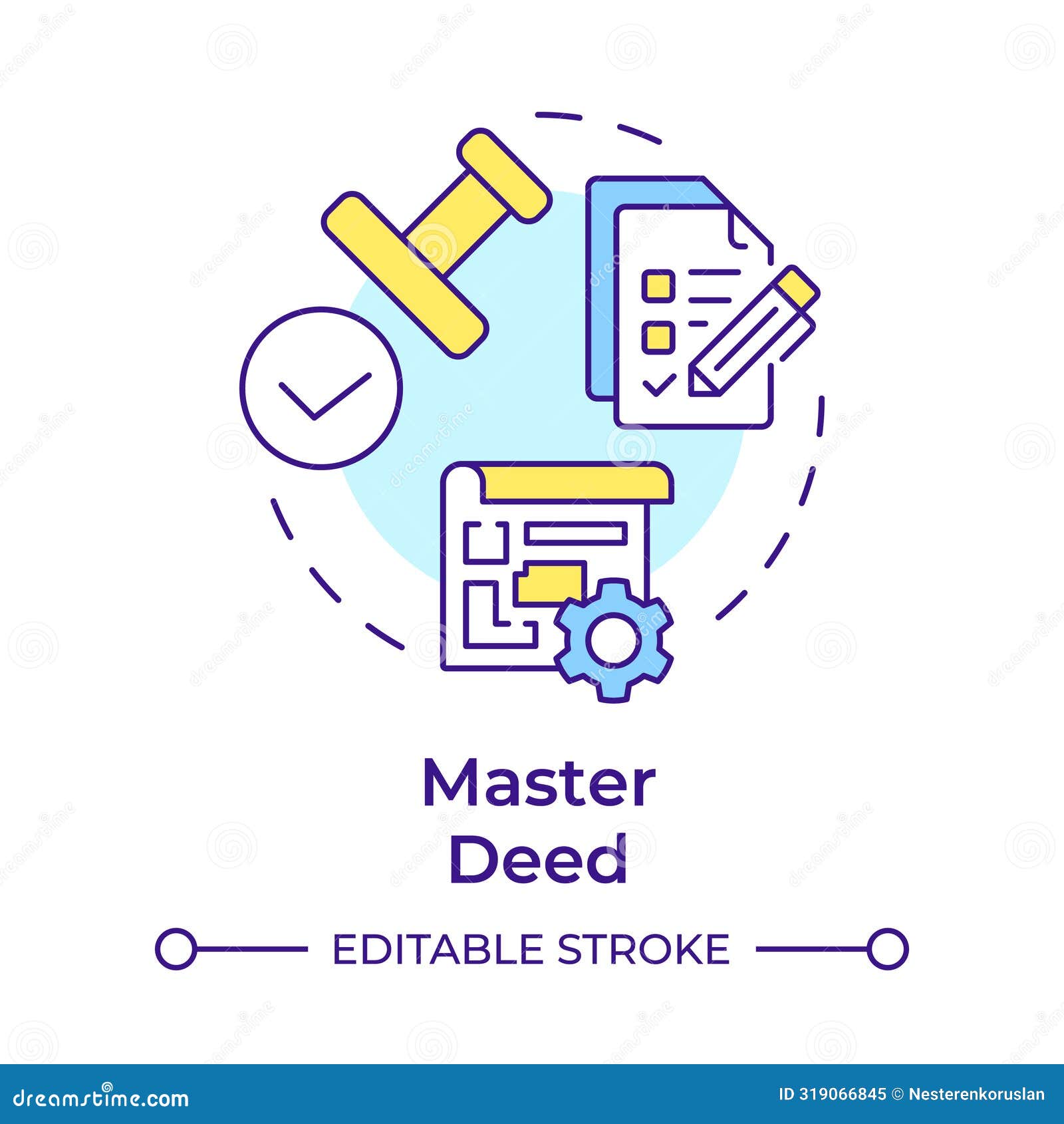 Master Deed Blue Gradient Concept Icon Cartoon Vector | CartoonDealer ... Master Deed Blue Gradient Concept Icon Cartoon Vector | CartoonDealer ...