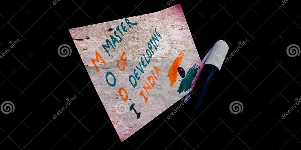 Master of Developing India Text Written on English Language Full Form ...