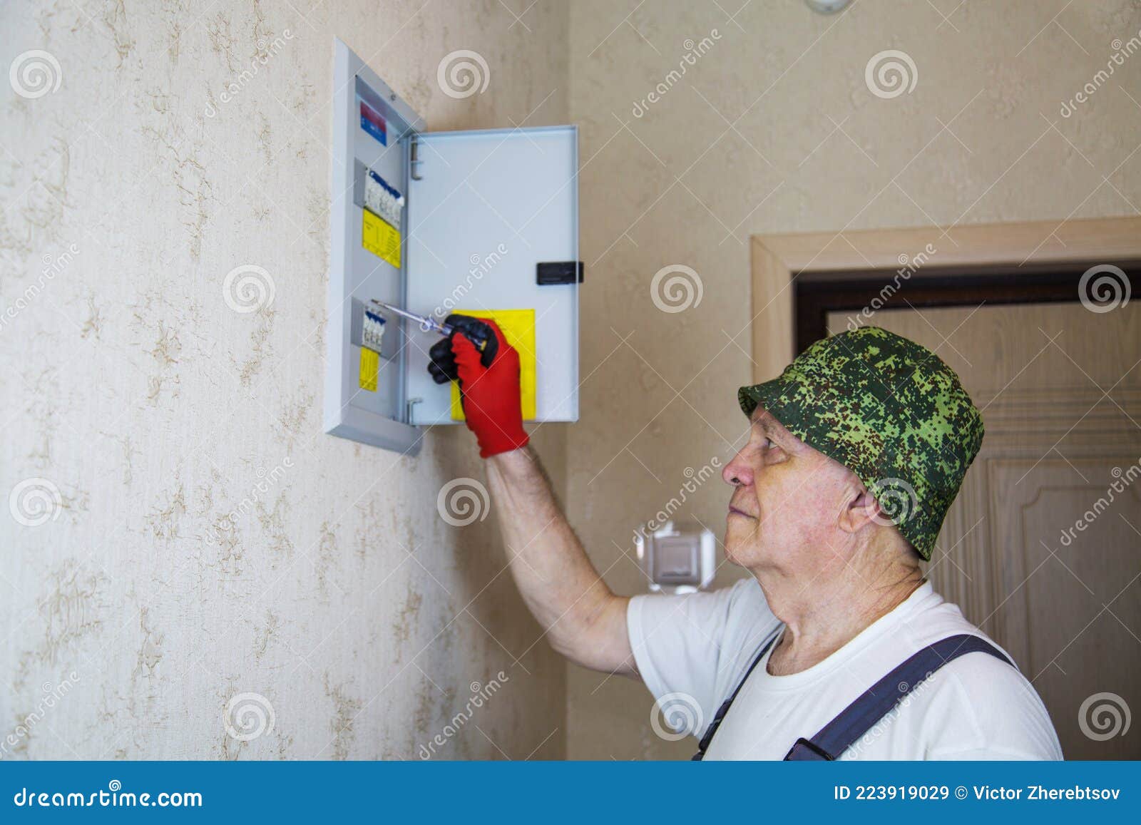 Switches In Electrical Fuse Box. Many Black Circuit Breakers In A Row ...