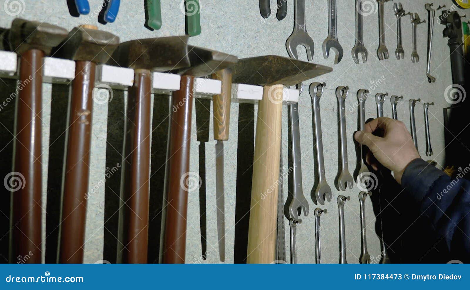 Stand with Tools. the Tools are Arranged in Order Stock Video - Video ...