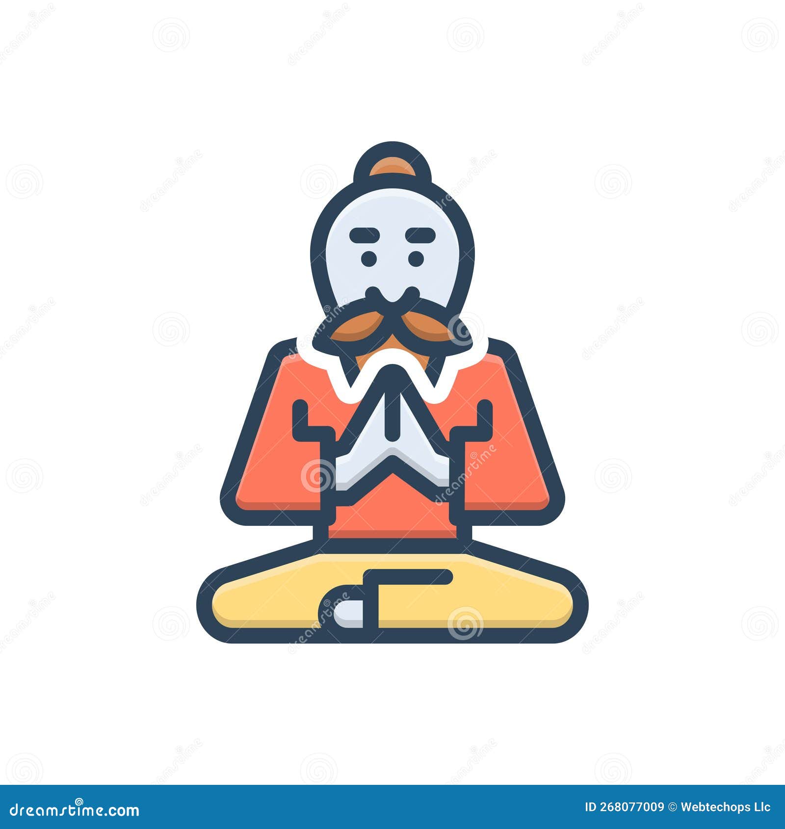 Color Illustration Icon for Master, Lord and Guru Stock Illustration ...