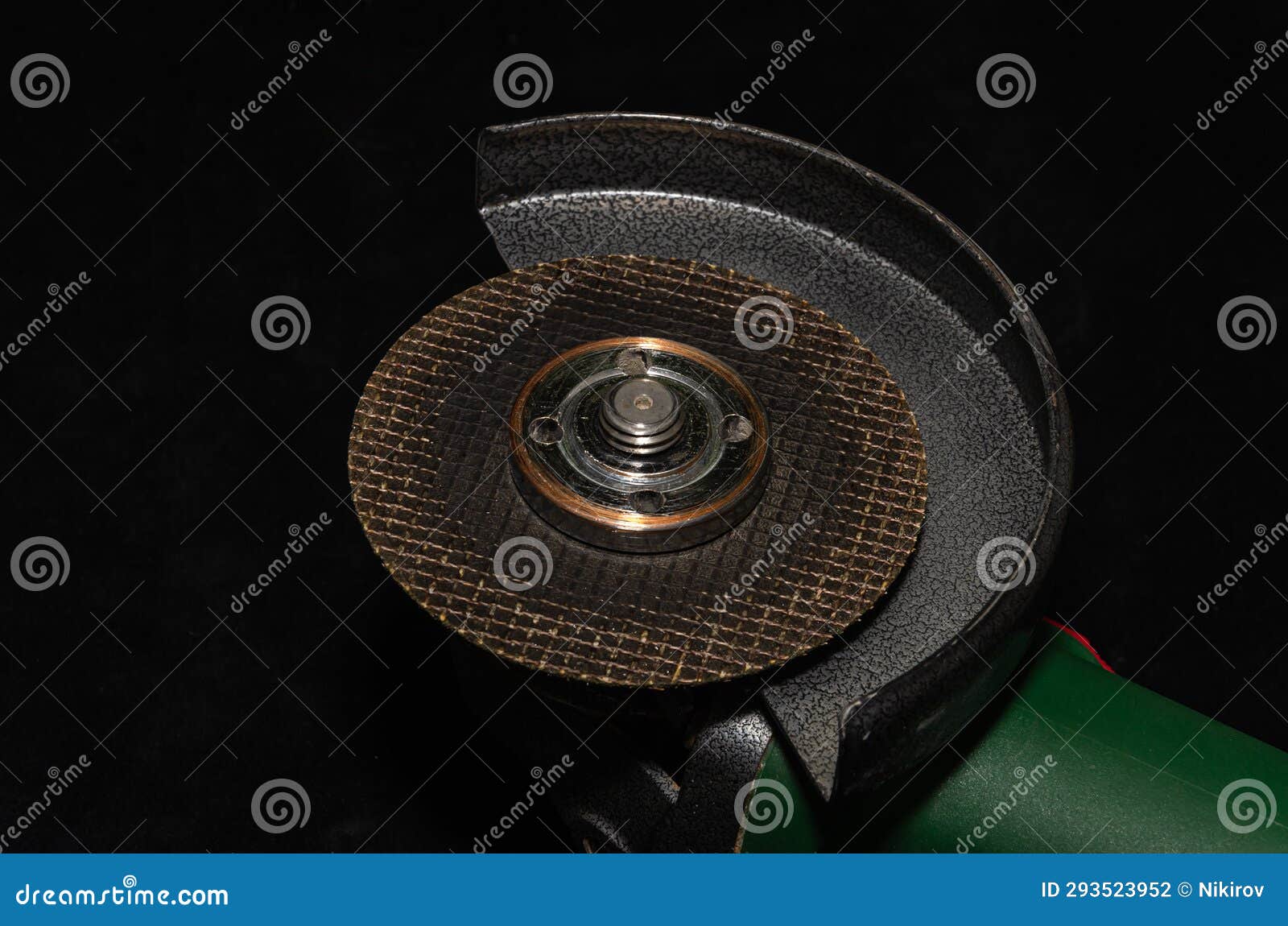 The Master Installs a Disc on an Angle Grinder Stock Photo - Image of ...