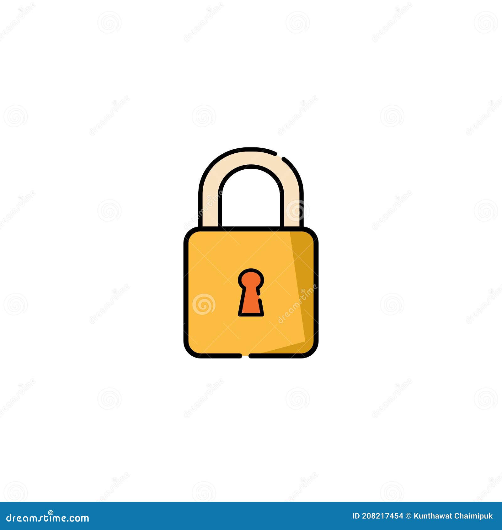 Master key cartoon icon. stock vector. Illustration of graphic - 208217454