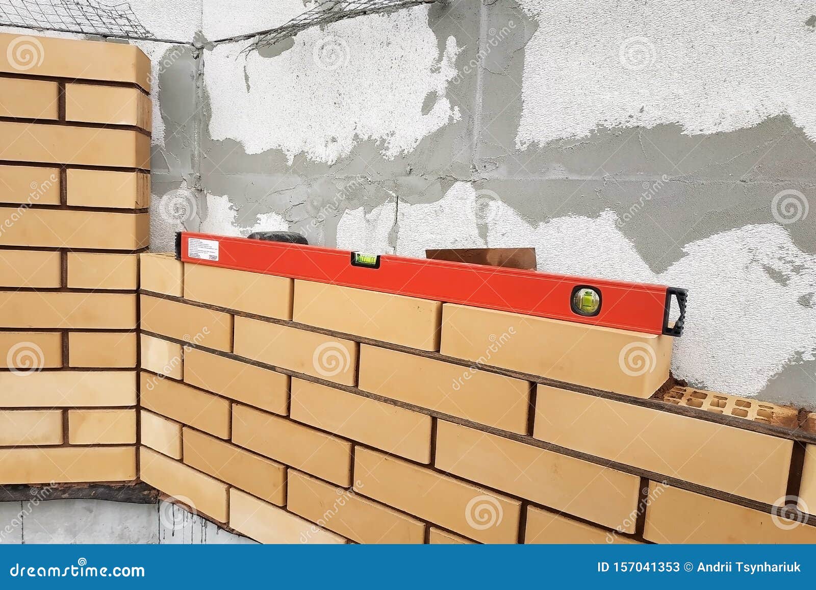 The Master after Laying the Level To the Brick, Looks at the Level ...