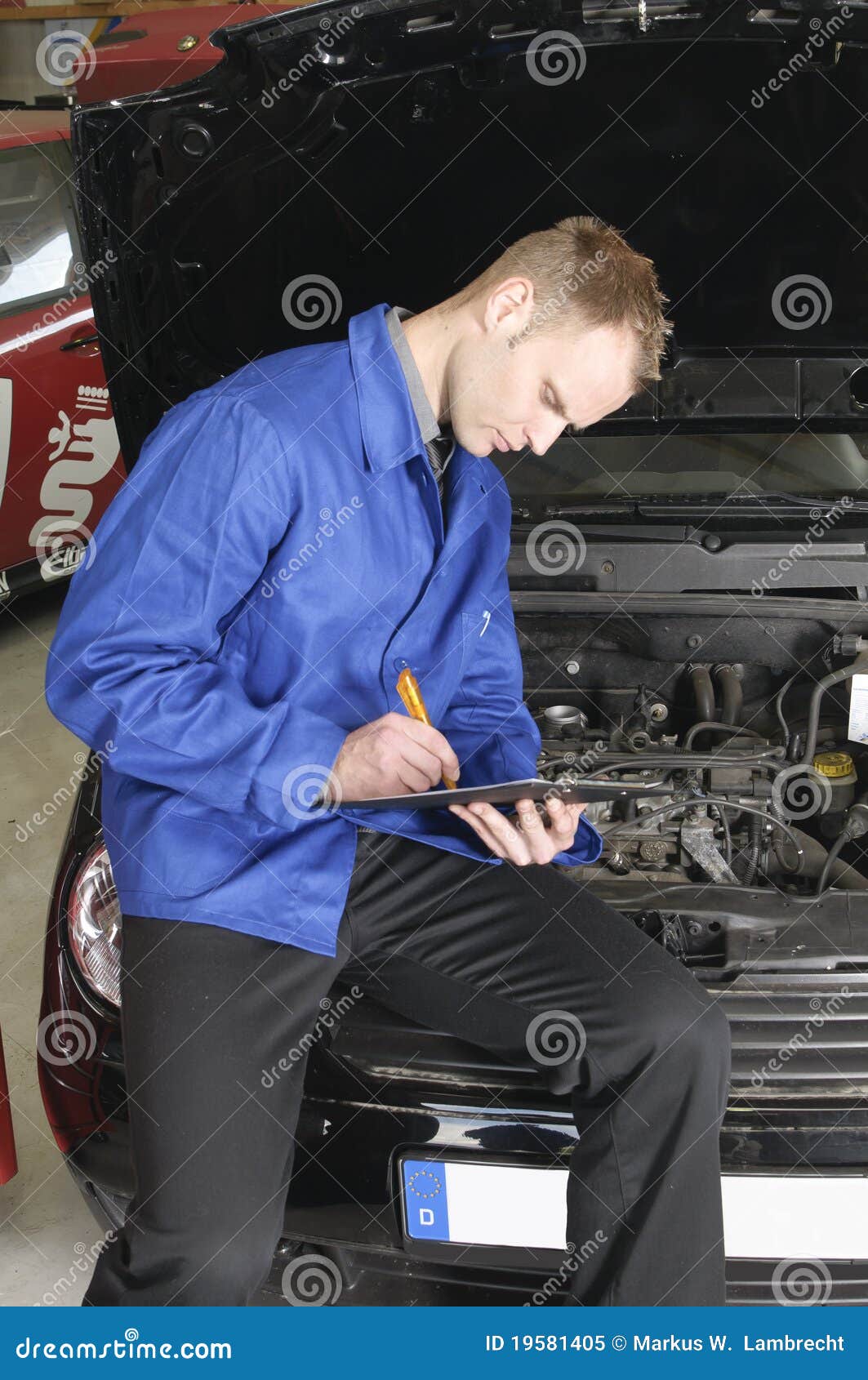 Master Mechanic Check a Car Stock Image - Image of auto, mechanic: 19581405