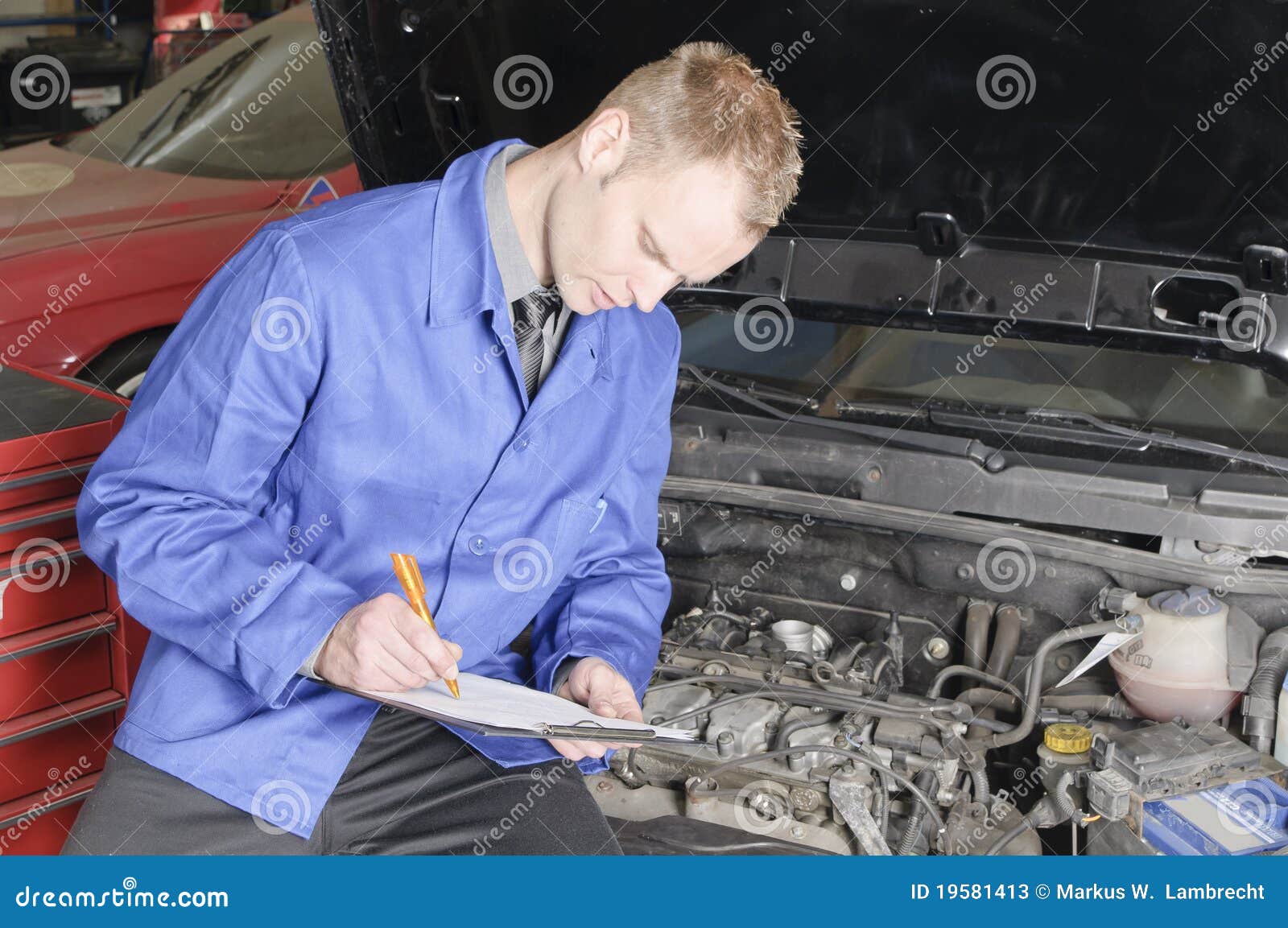 Master Mechanic Check a Car Stock Image - Image of check, mechanic ...