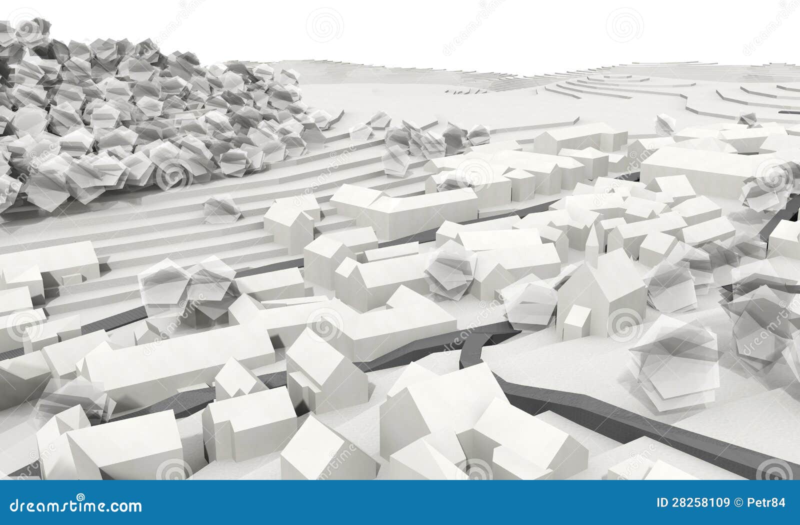 Master plan stock illustration. Illustration of render - 28258109