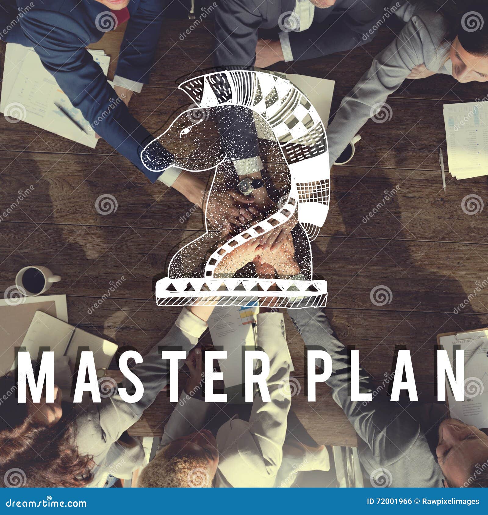 Master Plan Design Operations Planning Process Concept Stock Photo ...