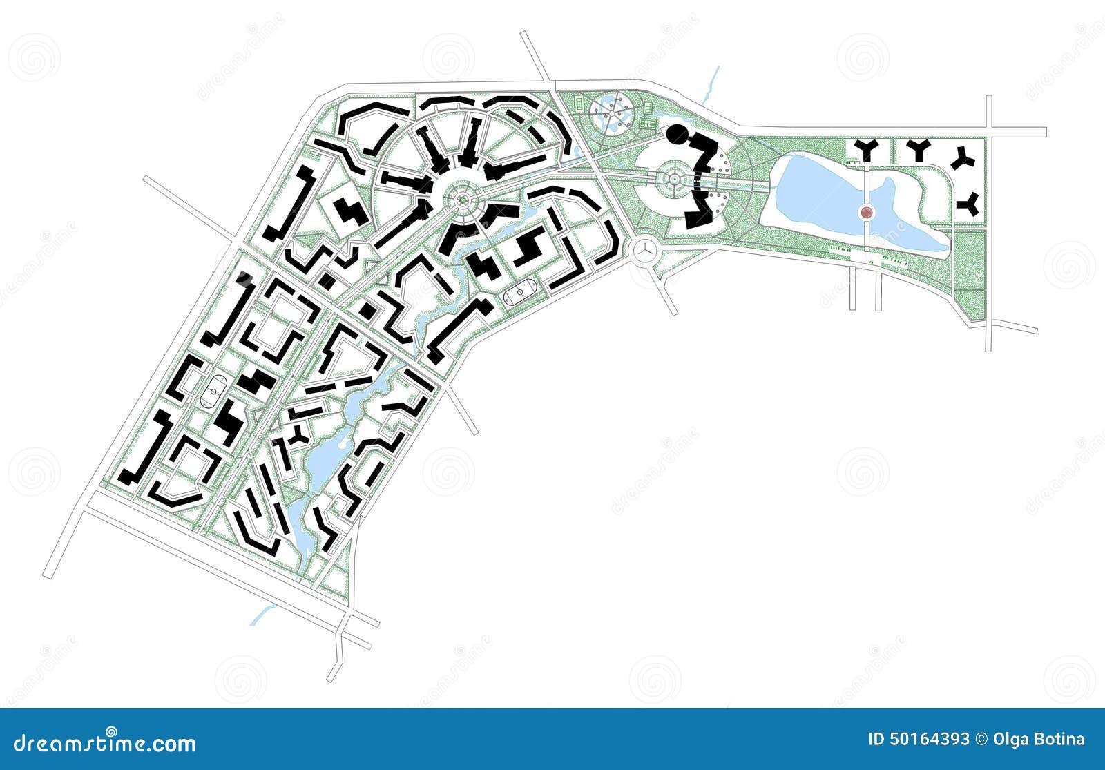 Master plan stock illustration. Illustration of dwelling - 50164393