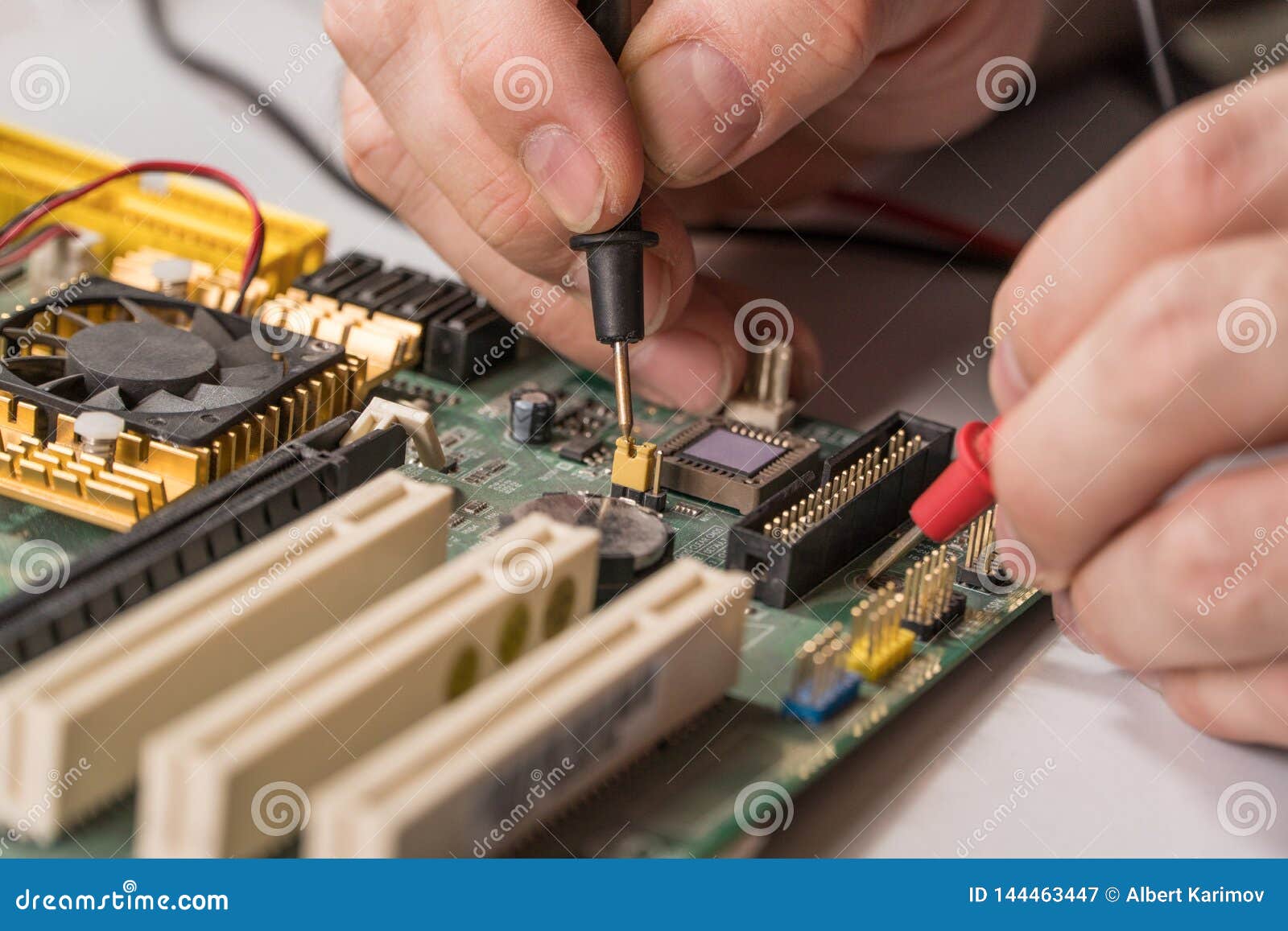 Master repairs chip stock image. Image of board, circuit - 144463447