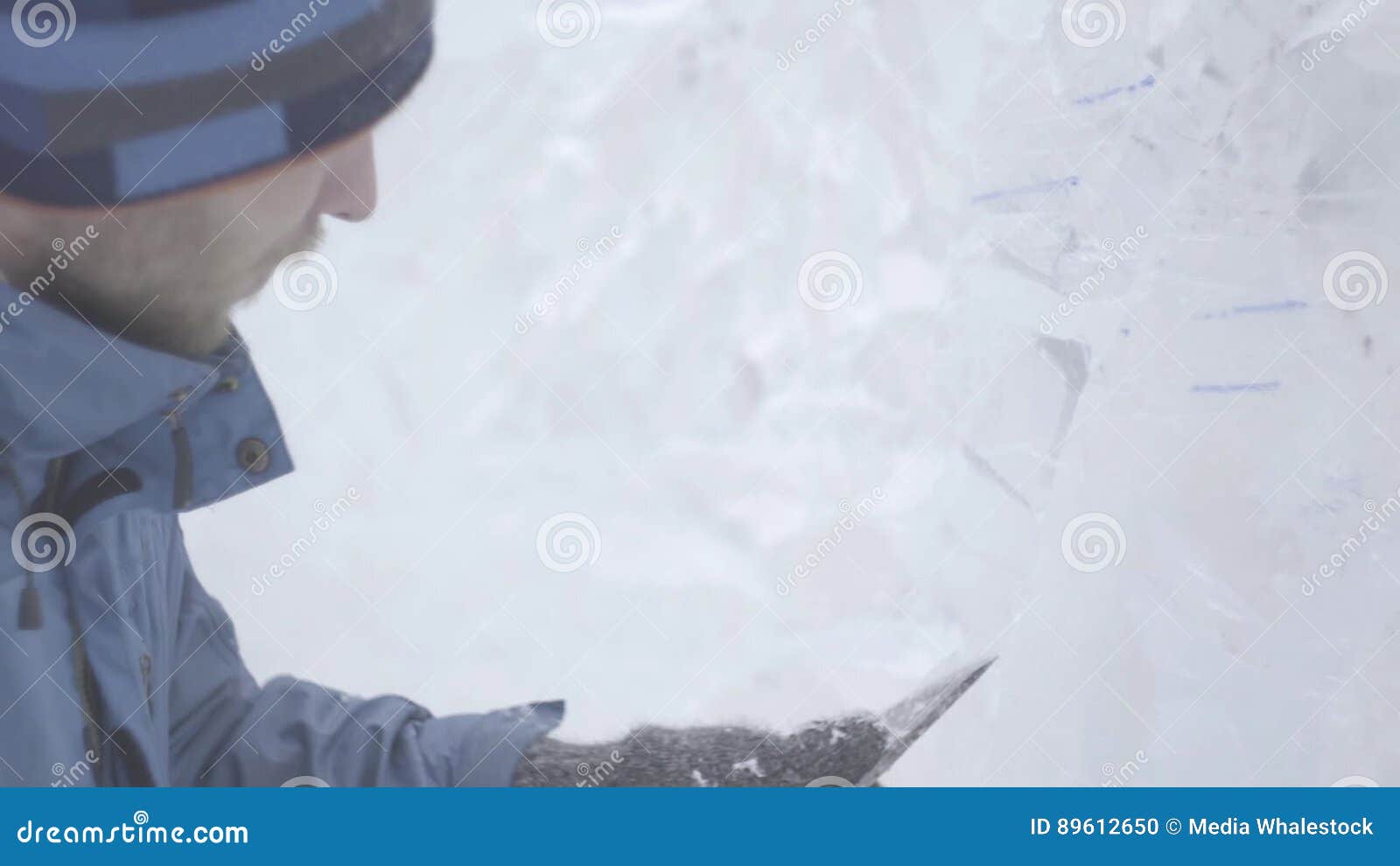 Master Scraper Performs a Movement Across the Ice To Create an Ice ...