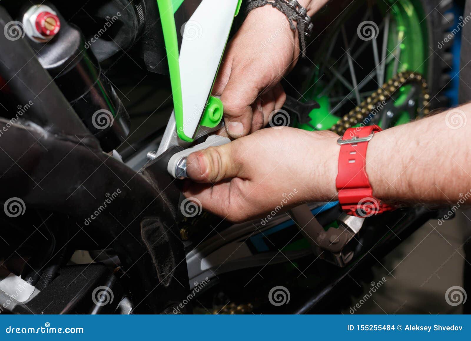 Master Sets the Rear Passenger Step. Replacing Stock Photo - Image of ...