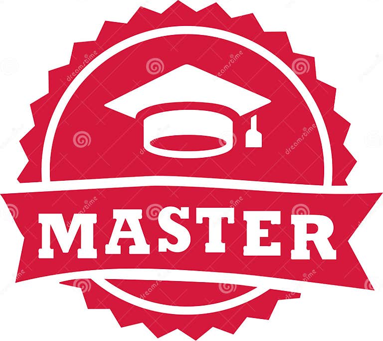 Master Stamp 2016 Graduation Hat Stock Vector - Illustration of logo ...