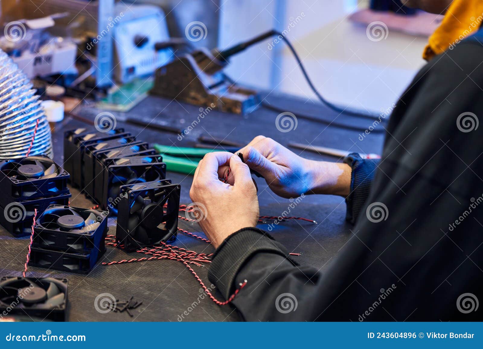 A Master Technologist Makes Fans for a Computer Cooling System ...