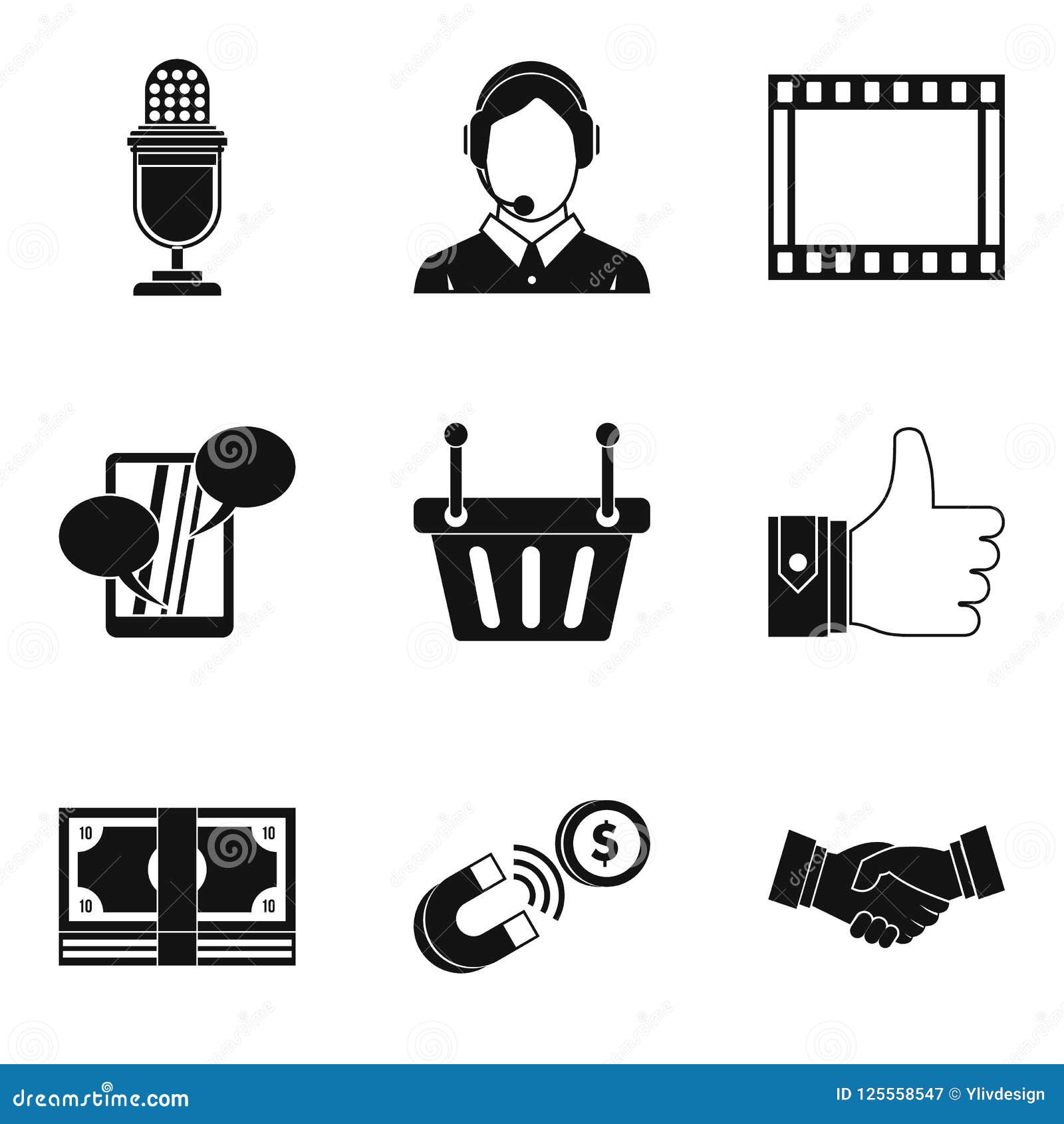 Master the Technology Icons Set, Simple Style Stock Illustration ...