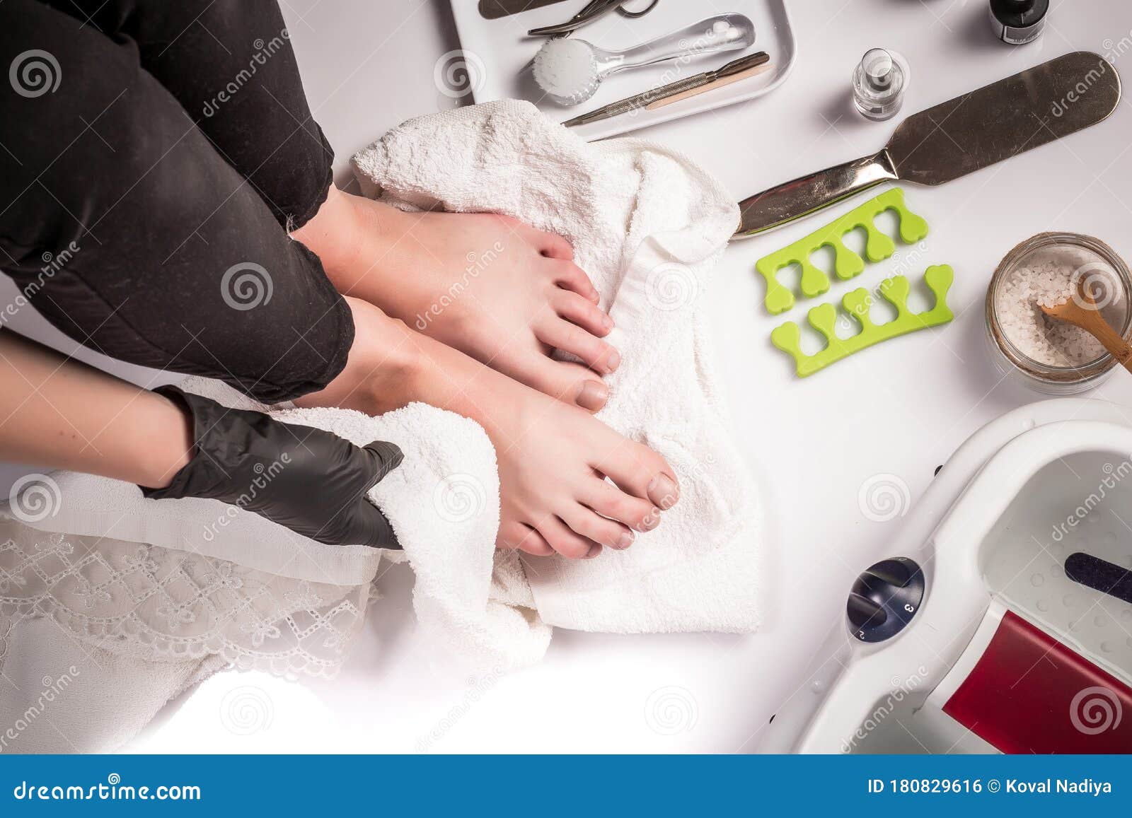 Master Using Professional Instruments when Doing Pedicure. Treatments ...