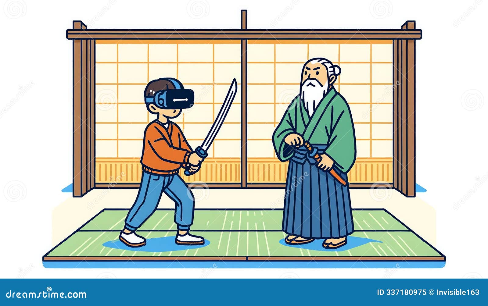 The Sword Master Woman Is Fighting With Dual Sword Esport Mascot Design ...