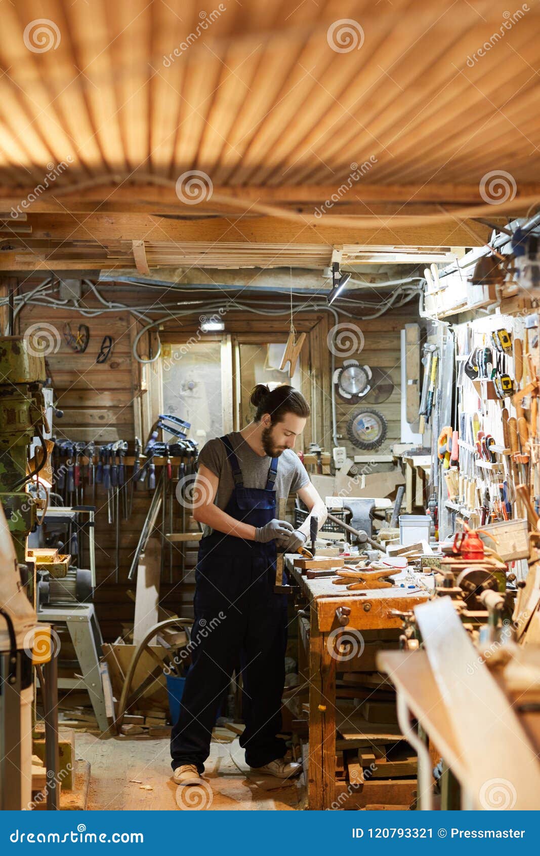 Master woodworking stock image. Image of dockyard, mechanic - 120793321