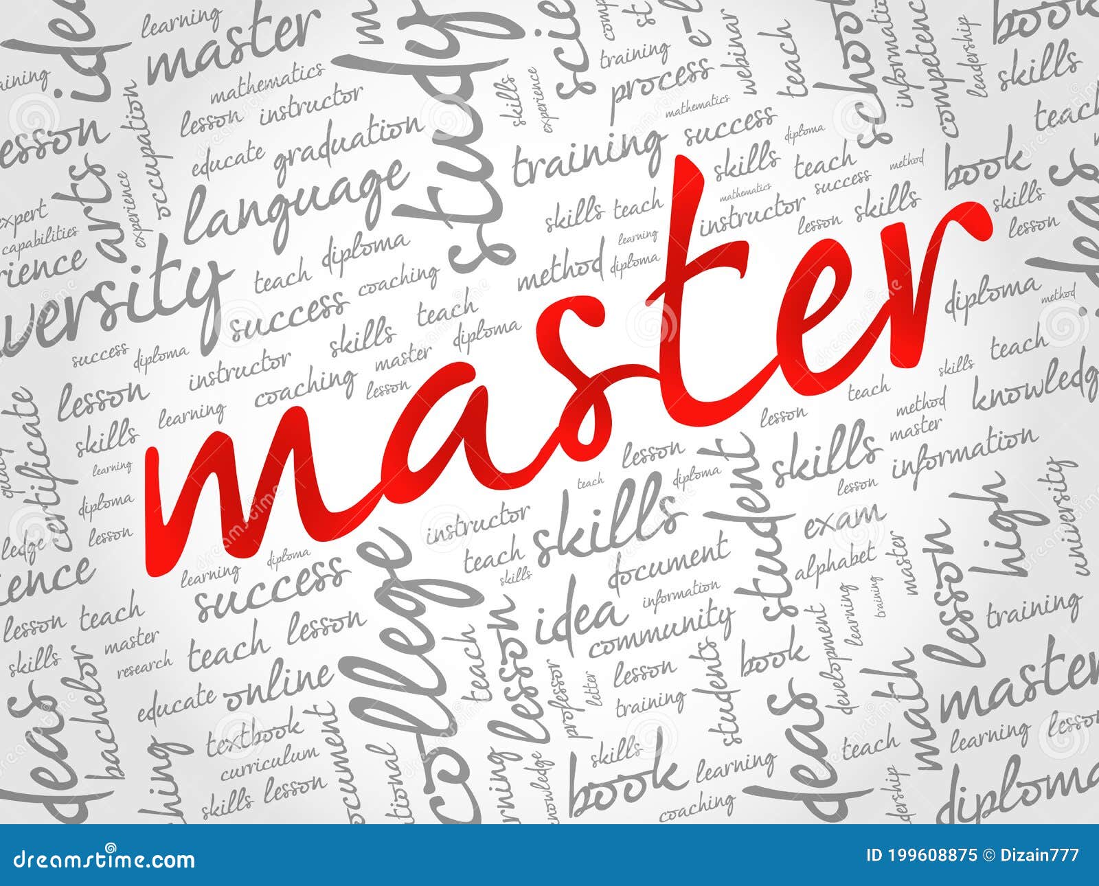 Master Word Cloud Collage Royalty-Free Stock Photo | CartoonDealer.com ...