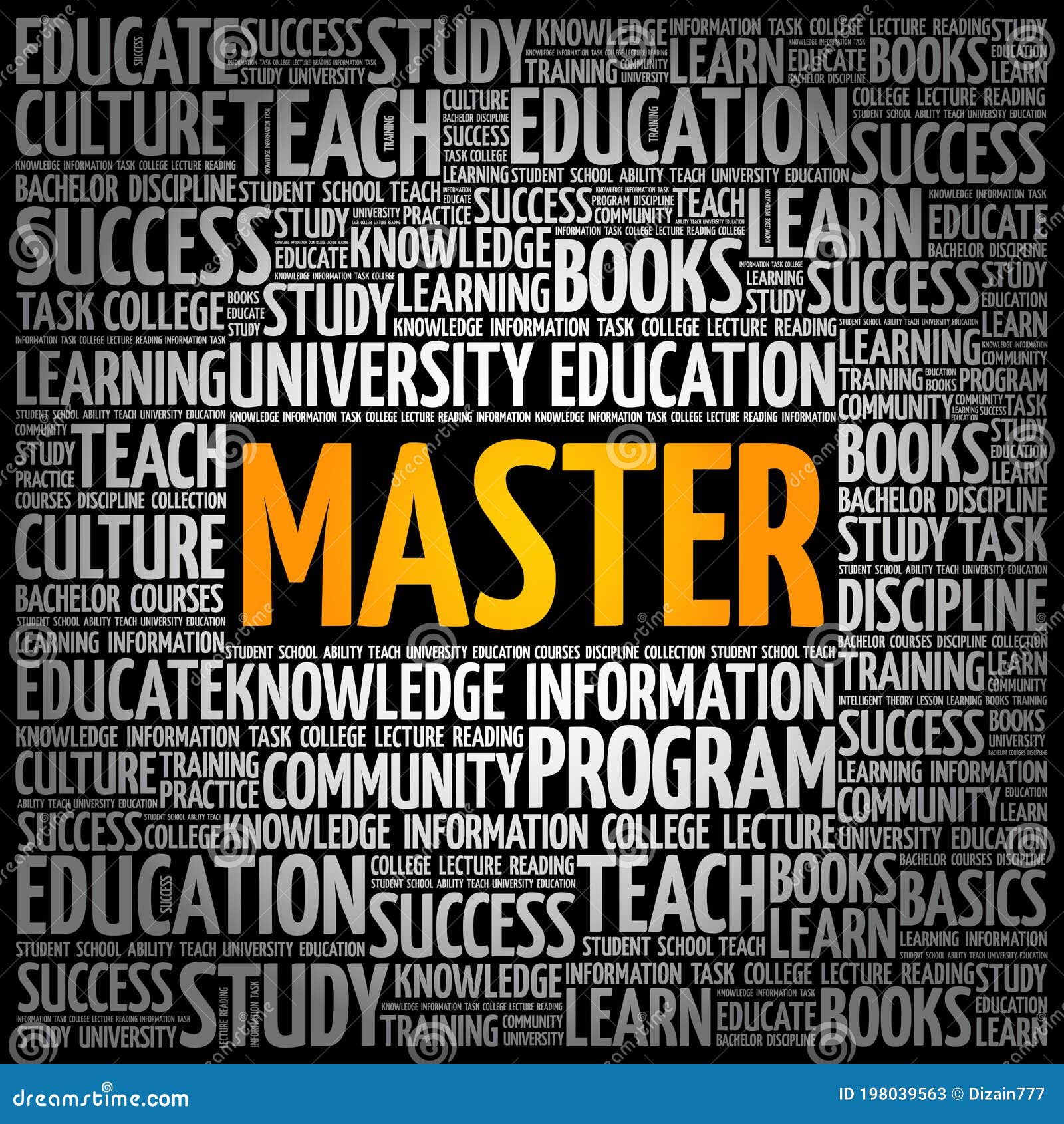 Master Word Cloud Collage Stock Photography | CartoonDealer.com #199131932