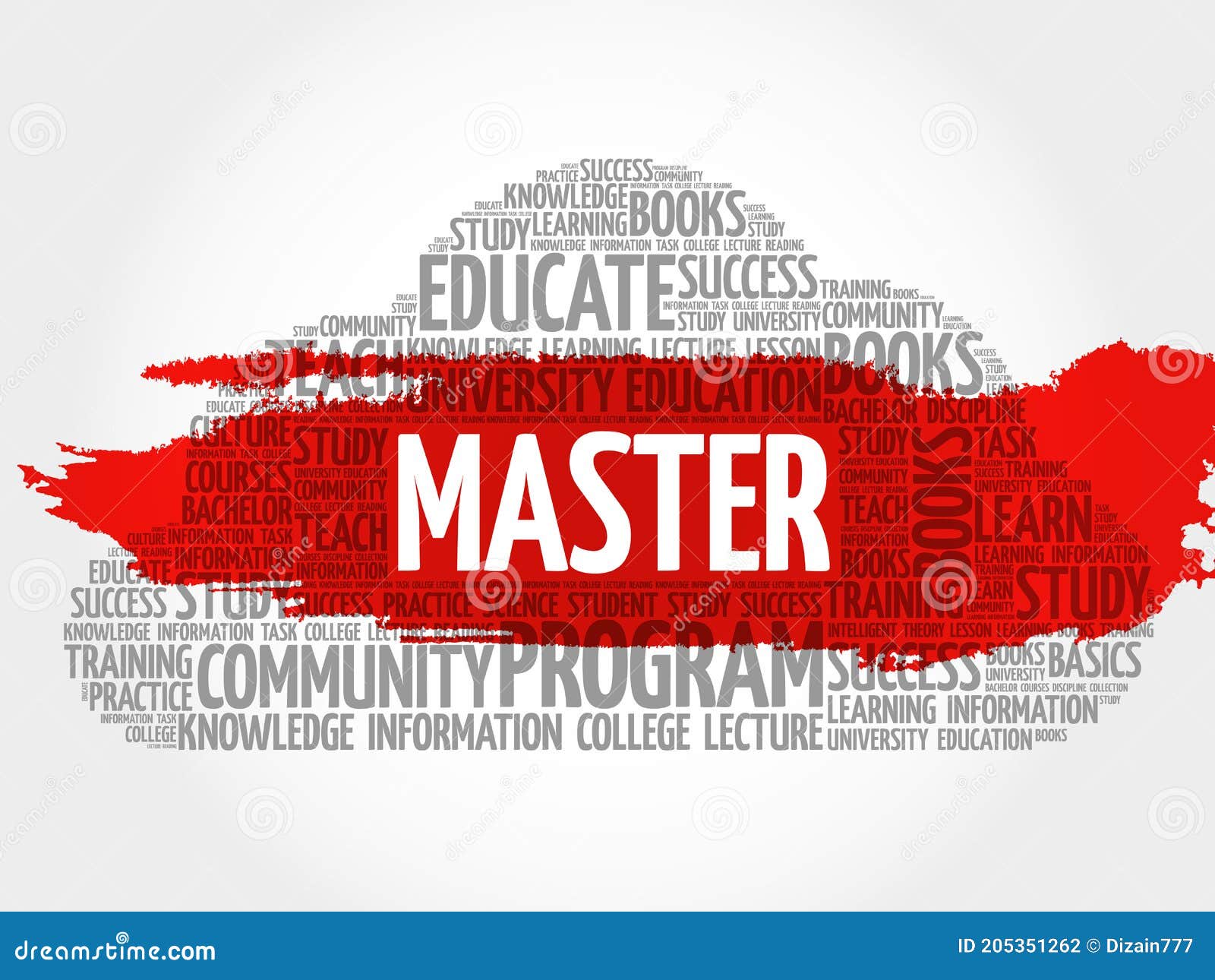 Master word cloud stock illustration. Illustration of arts - 205351262