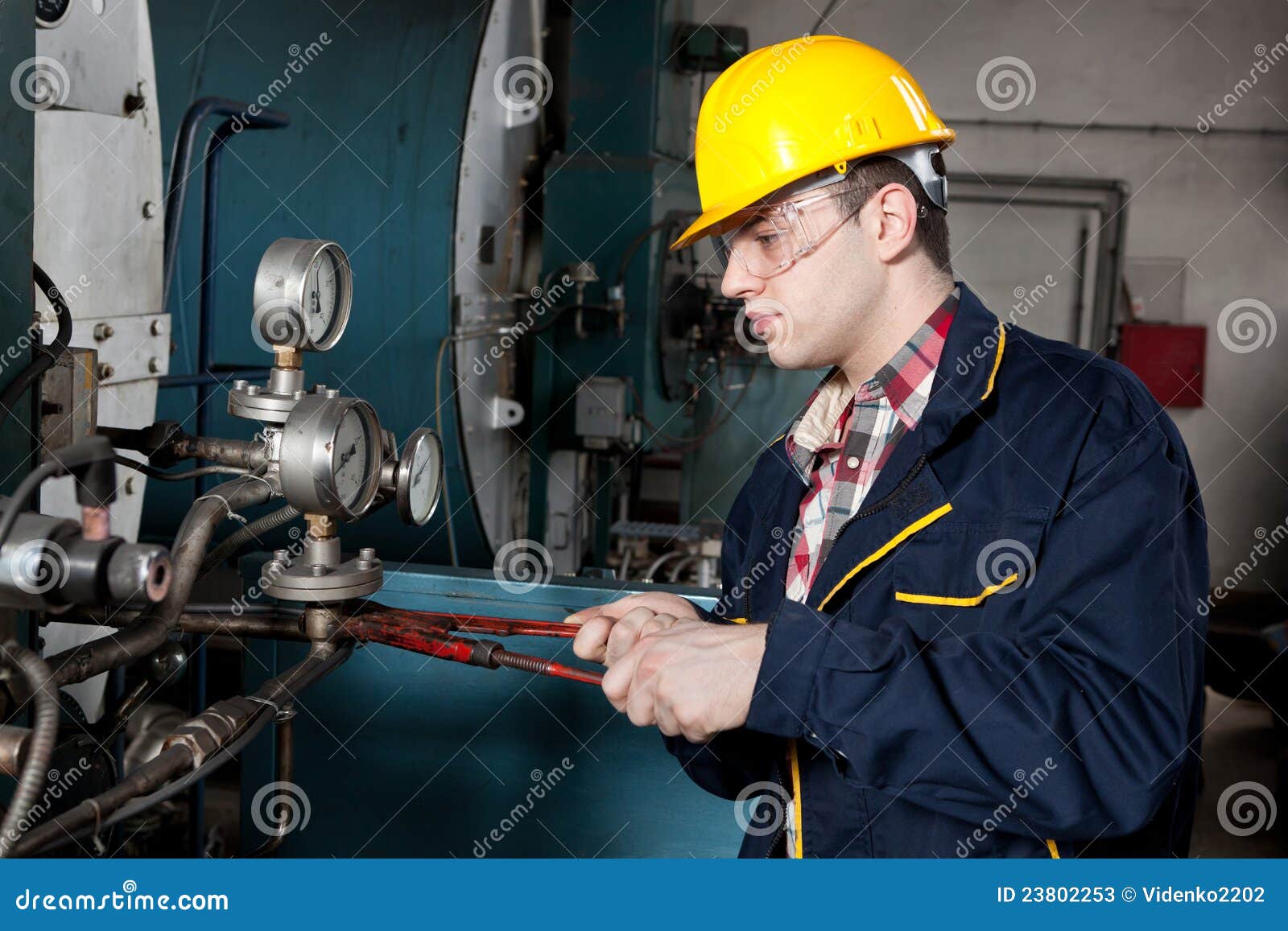 Master at work stock image. Image of people, pipe, maintenance - 23802253
