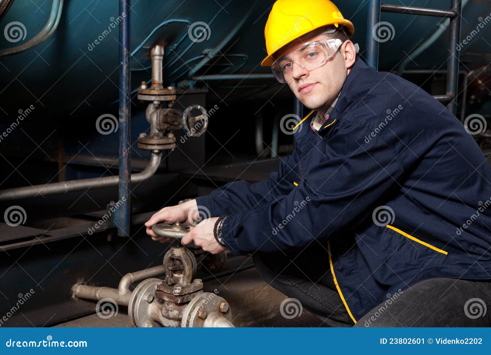 Master at work stock image. Image of yellow, young, male - 23802601