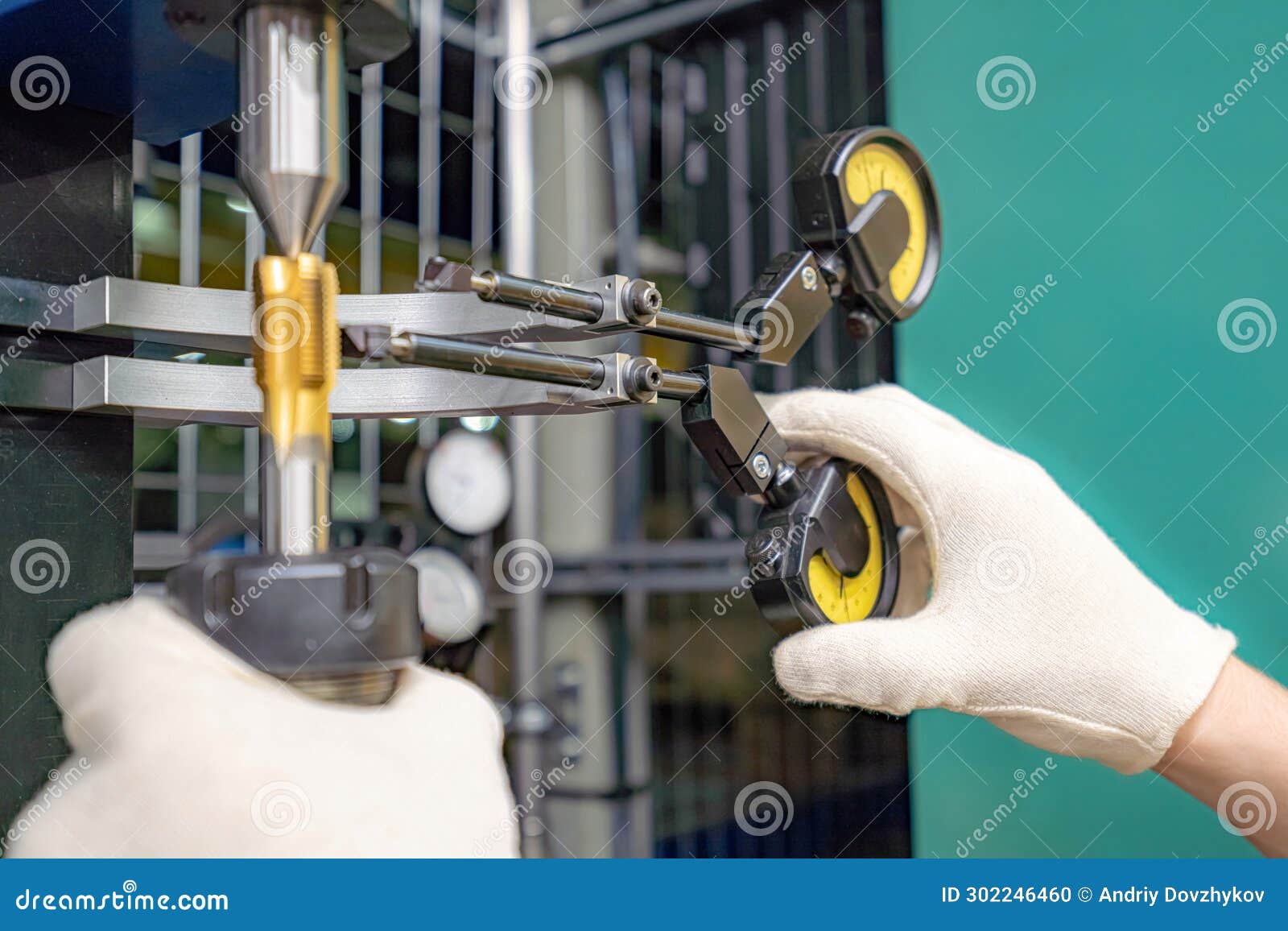 The Master Worker Checks the CNC Cutting Tool at the Centers for Runout ...