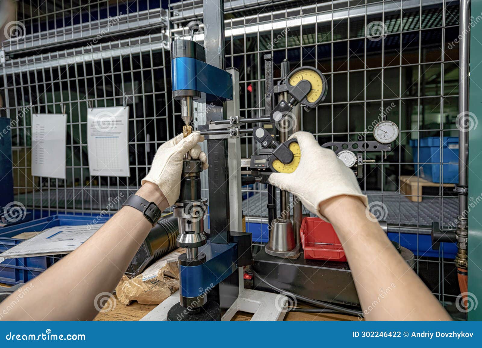 The Master Worker Checks the CNC Cutting Tool at the Centers for Runout ...