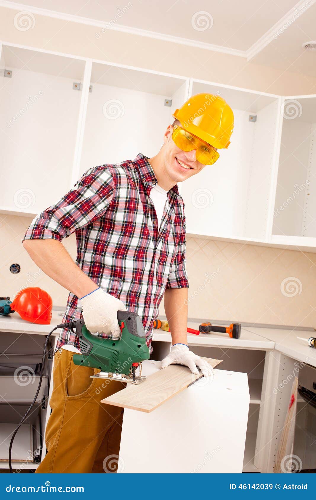 Master works jigsaw stock image. Image of person, professional - 46142039
