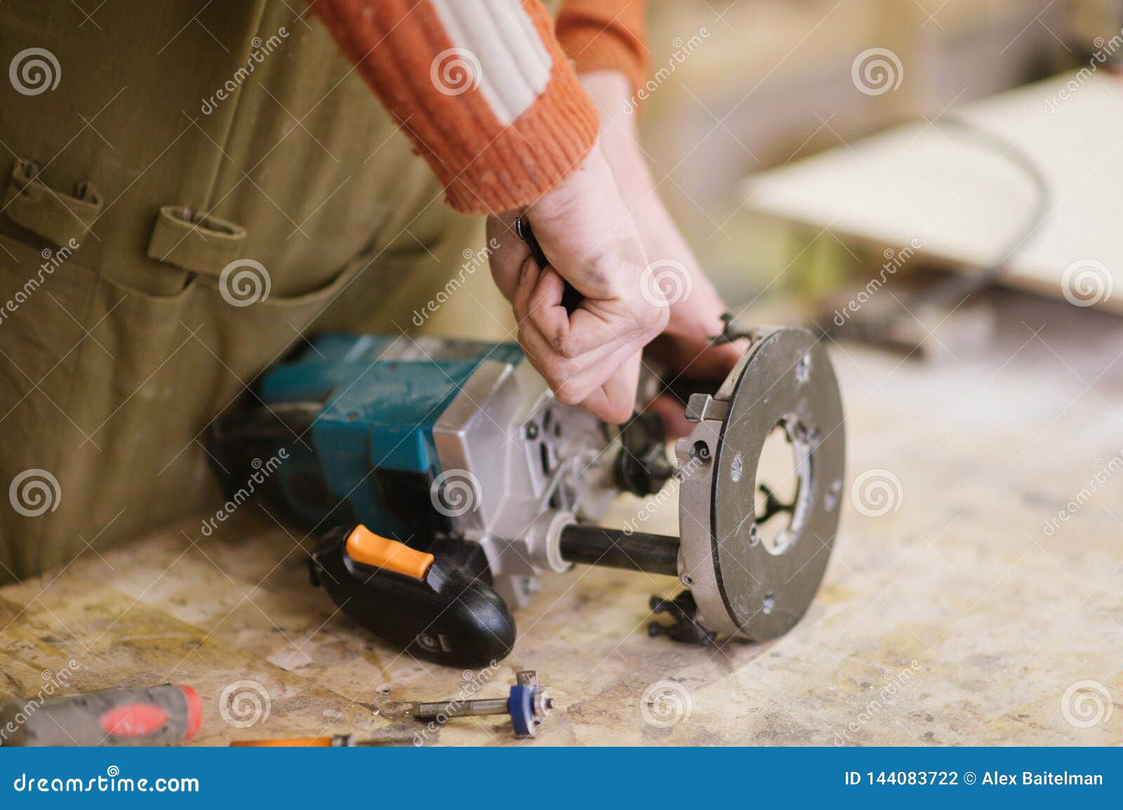 The Master Works on a Surface Grinding Machine Stock Photo - Image of ...